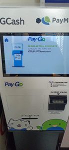 Cashing-in Using TouchPay and Pay&Go Machines