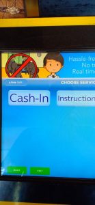 Cashing-in Using TouchPay and Pay&Go Machines