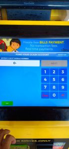 Cashing-in Using TouchPay and Pay&Go Machines