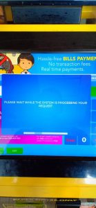 Cashing-in Using TouchPay and Pay&Go Machines