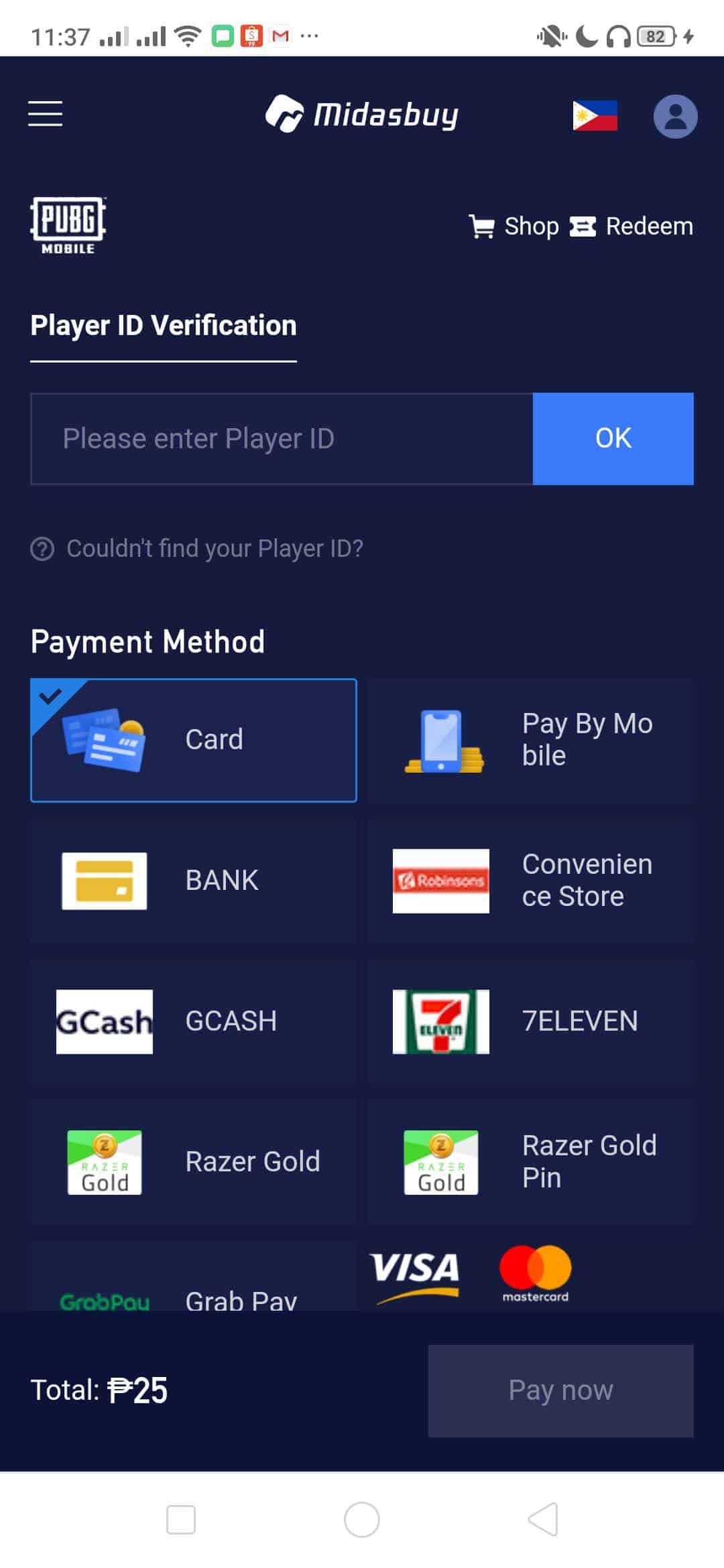 Buying PUBG Unknown Cash Using GCash - Making GCash relatable to the ...