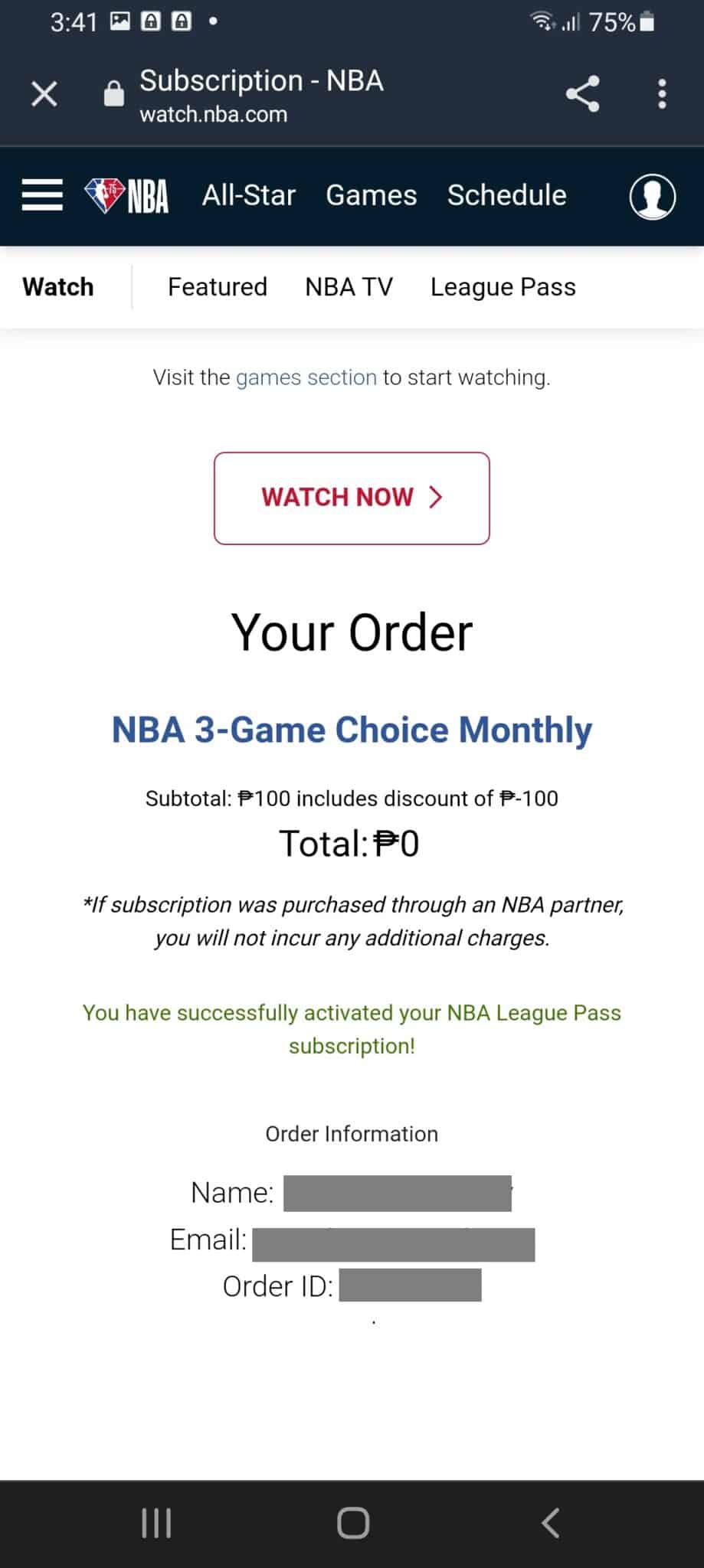 Buying NBA League Passes using GCash - Making GCash relatable to the ...