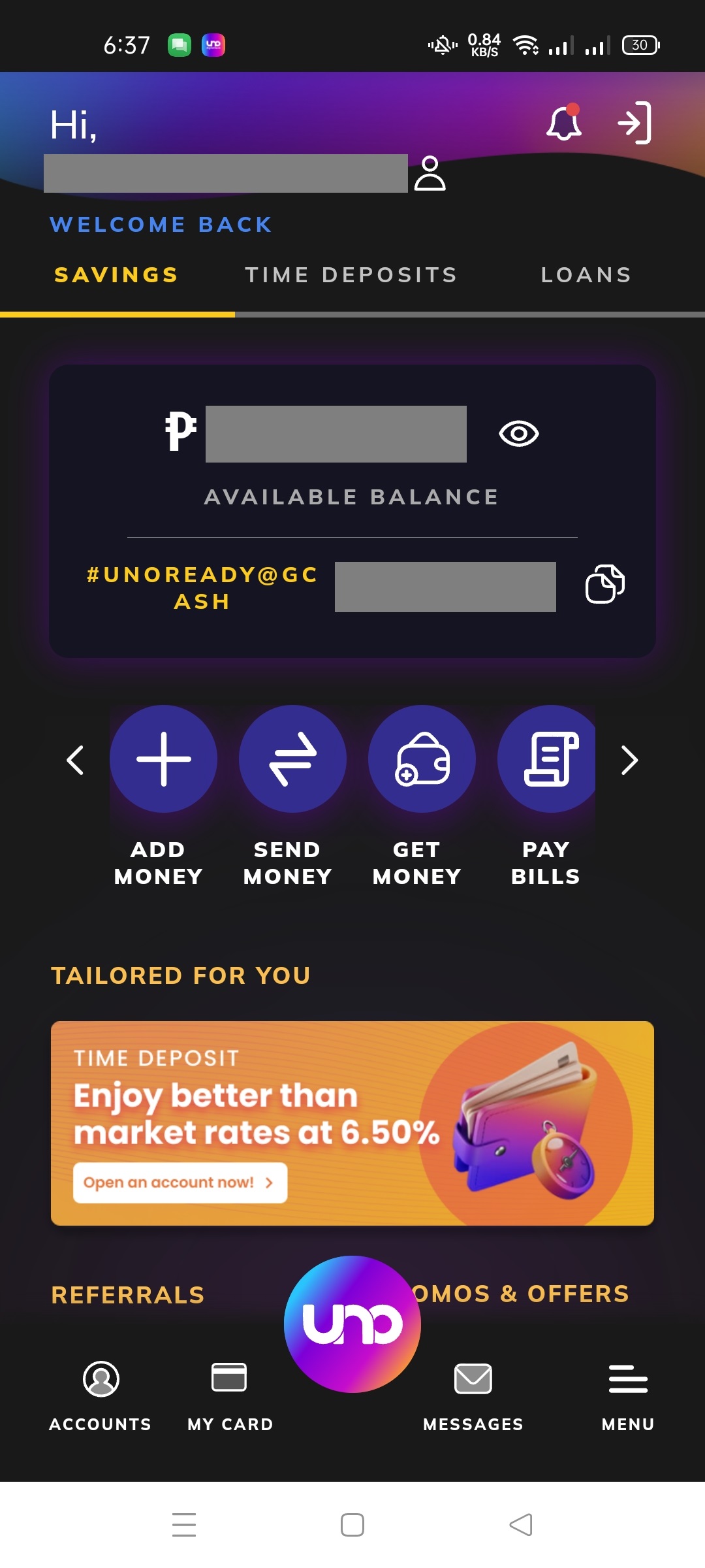 Easily Open a Savings Account with UNOready by Uno in GSave