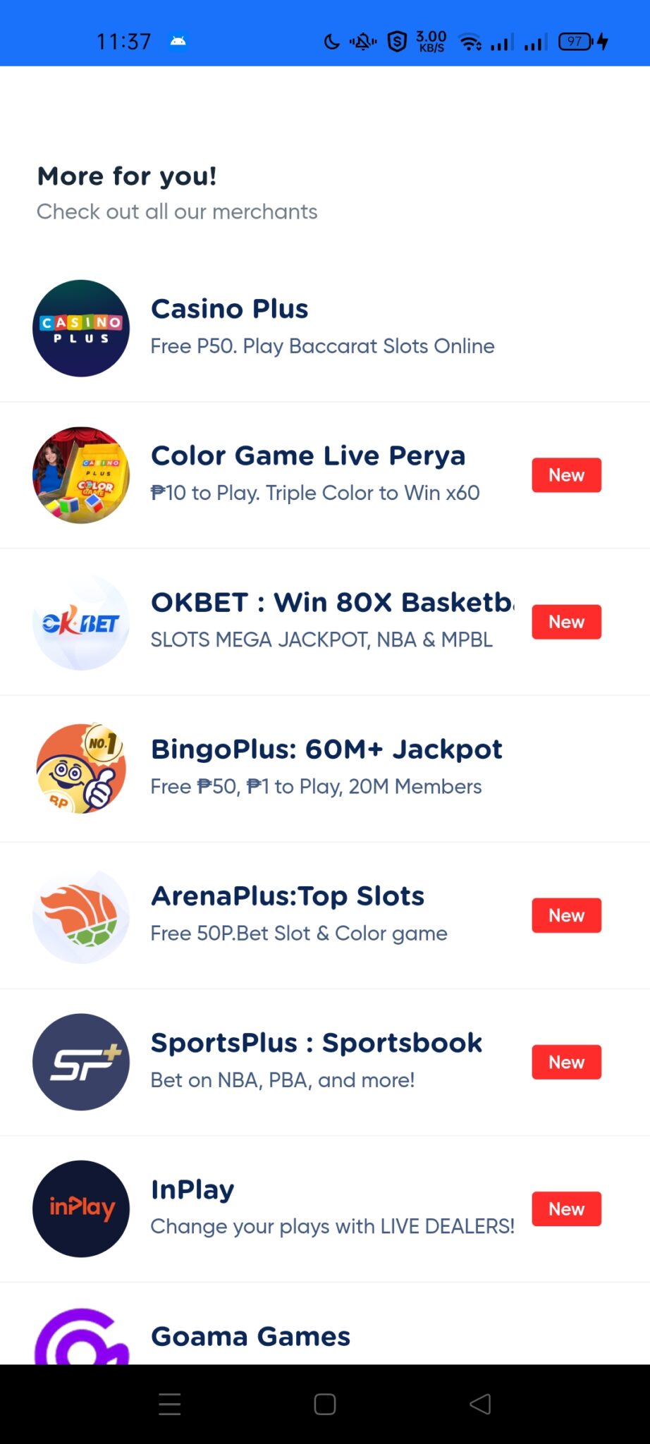 Enjoy Color Game Live Perya in GCash